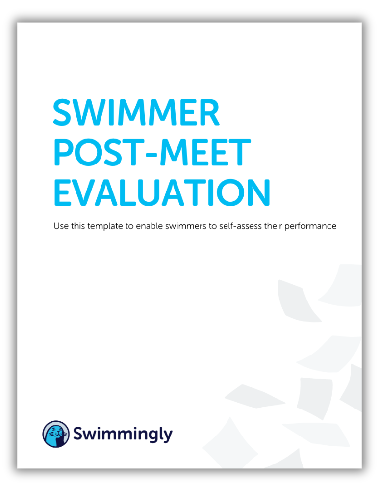 Free Download - Swimmer Post-Meet Evaluation Template