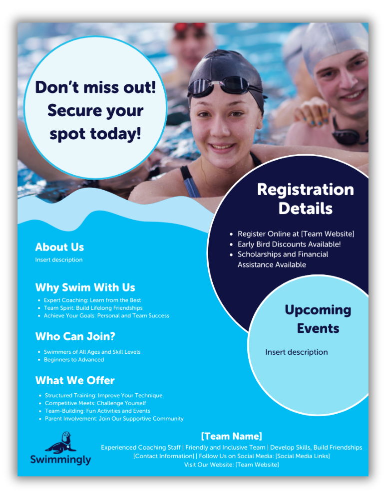 Free Download - Swim Season Promo Flyer